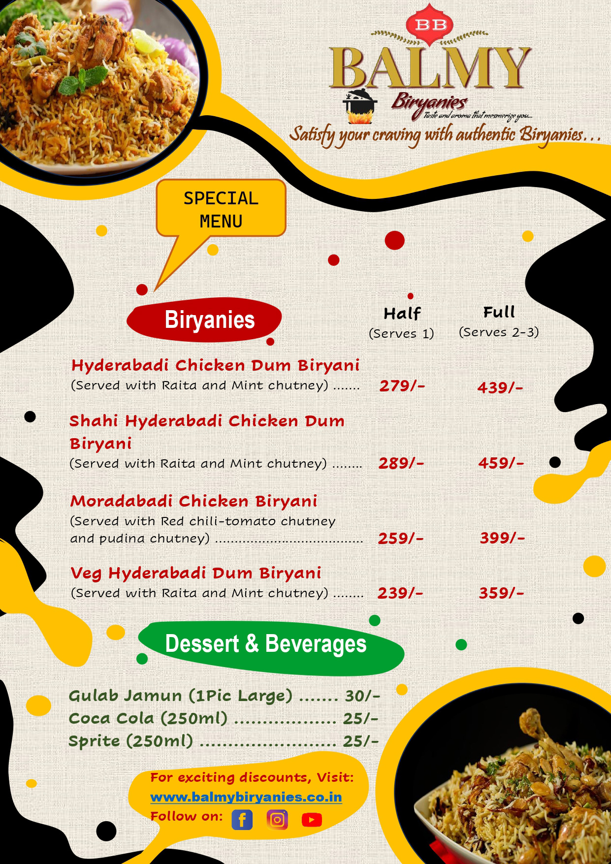 Balmy Biryanies | Taste and Aroma That Mesmerige You...